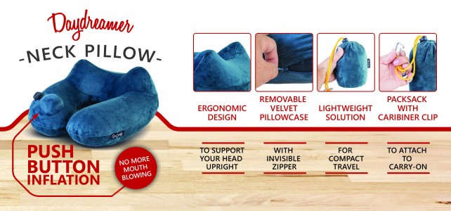 Daydreamer Push-Button Inflatable Pillow – AirComfy